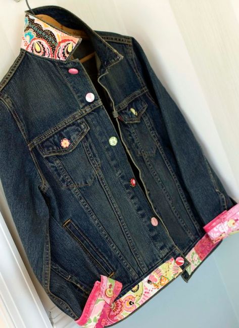 jazzing up a denim jacket | junk4joy